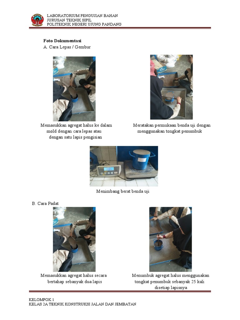 Foto Dokumentasi: Laboratorium Pengujian Bahan Jurusan Teknik Sipil Politeknik Negeri Ujung ...