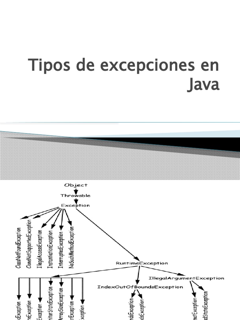 Tipos de Excepciones en Java | PDF