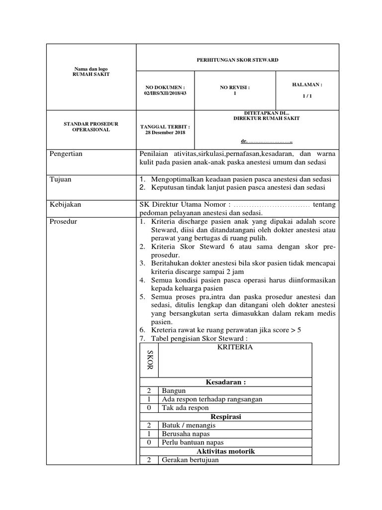81 Perhitungan Skor Steward | PDF