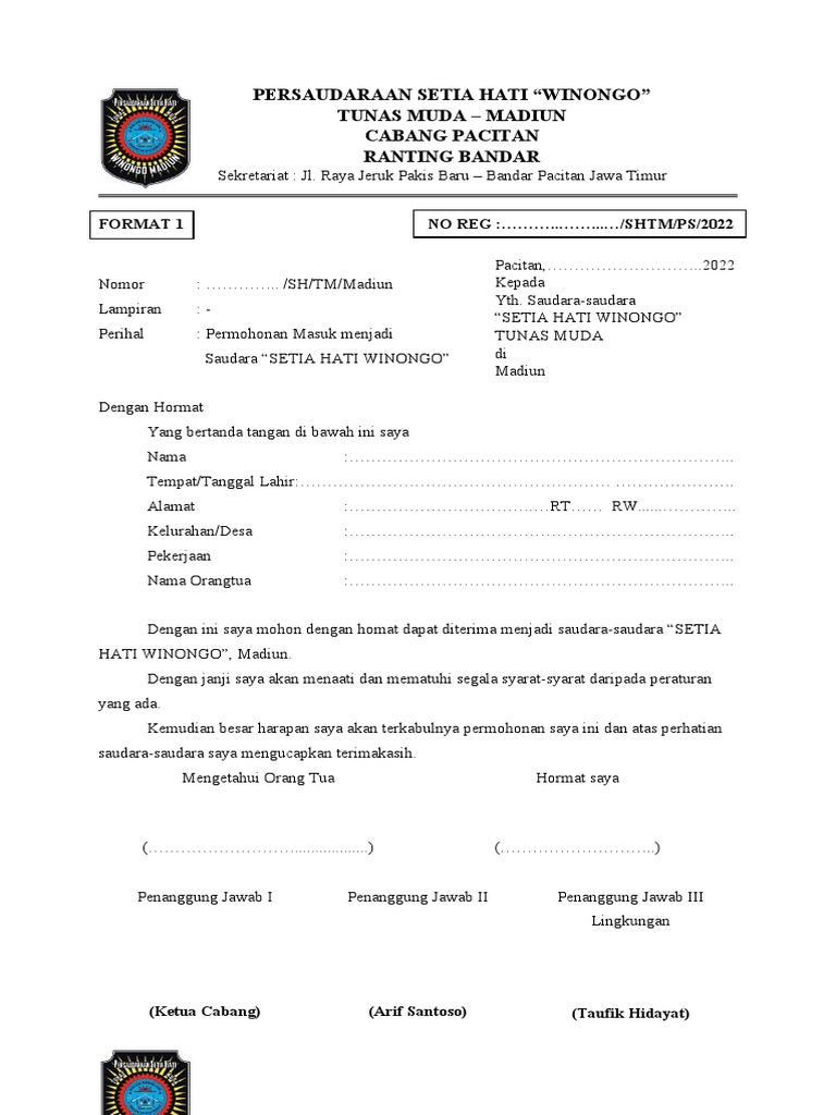 Persaudaraan Setia Hati Winongo | PDF