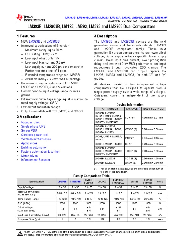 LM 193 | Download Free PDF | Electrical Engineering | Electrical Components
