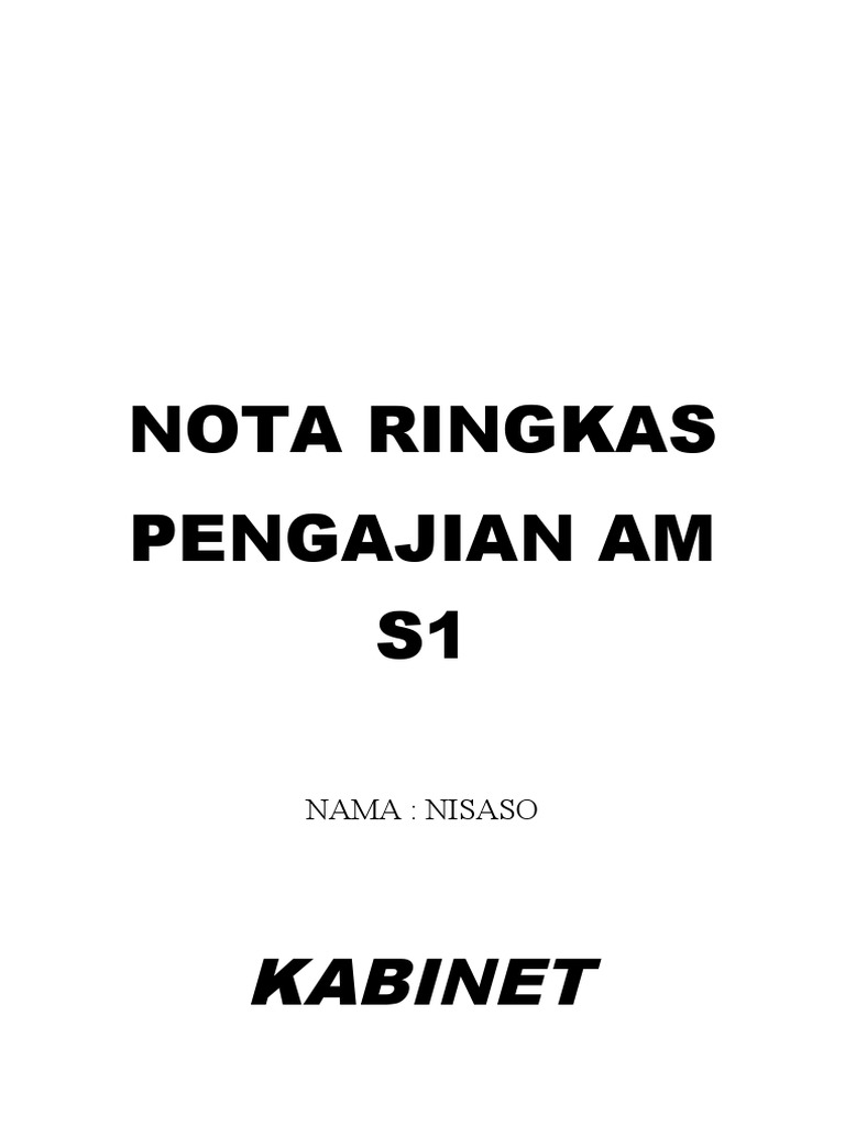 Nota Ringkas | PDF