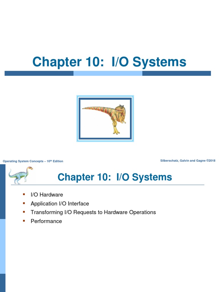 ch10 IO Systems | PDF | Operating System | Input/Output