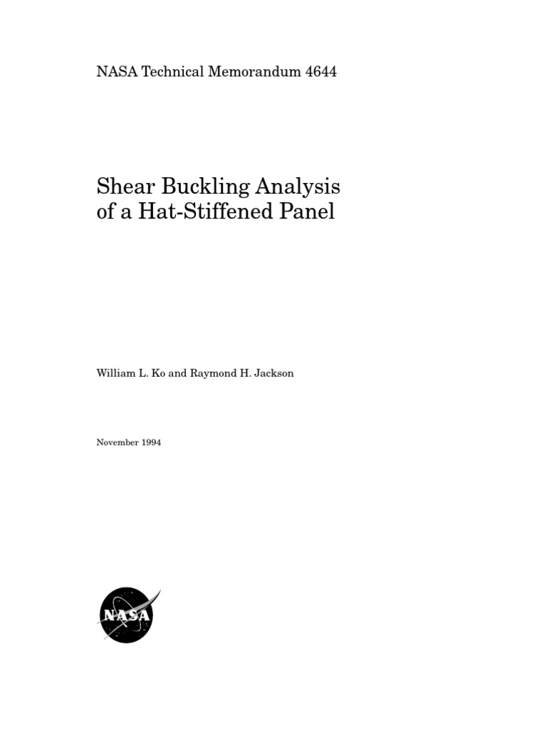 Shear Buckling Analysis | PDF | Buckling | Determinant