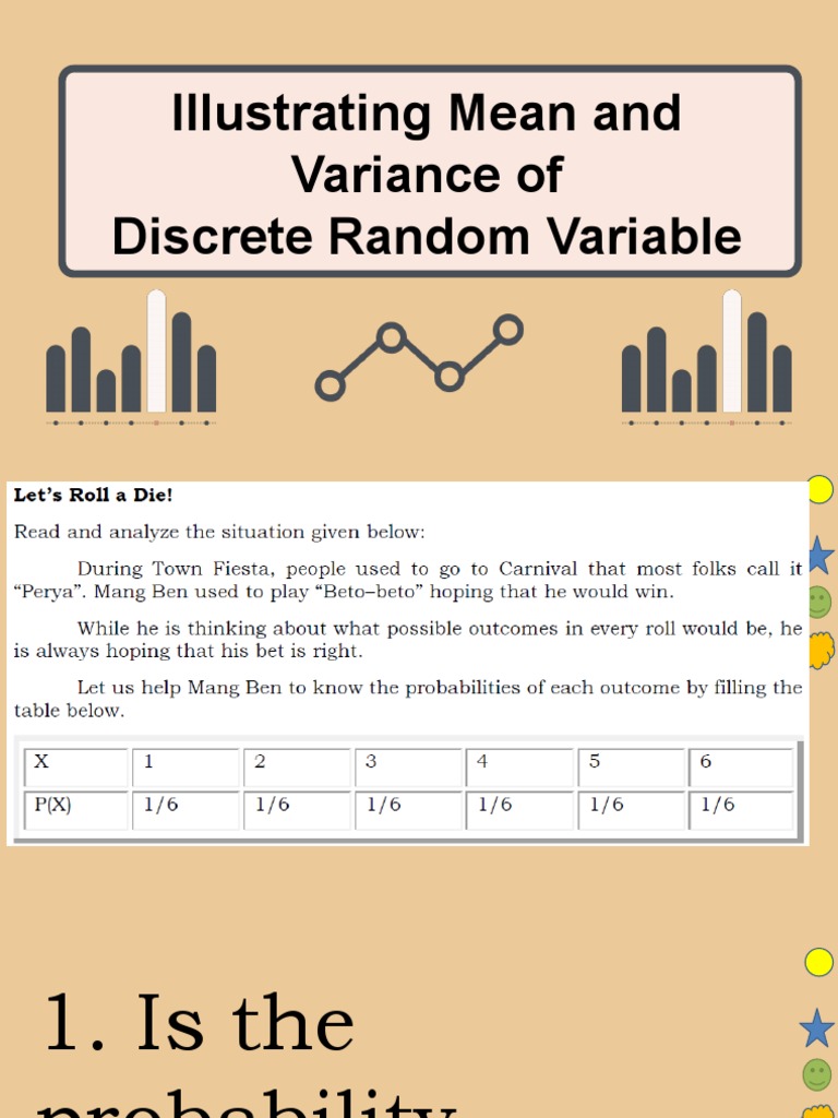 5-Illustrating Mean and Variance | PDF | Expected Value | Probability Distribution