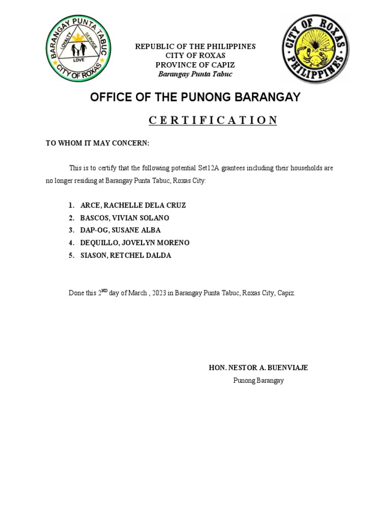 4ps No Longer Residing | PDF