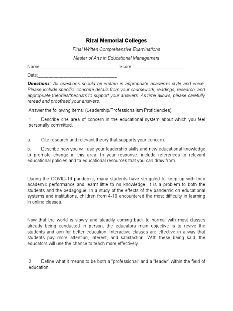 MAED Program Insights and Leadership Skills | PDF | Teachers | Learning