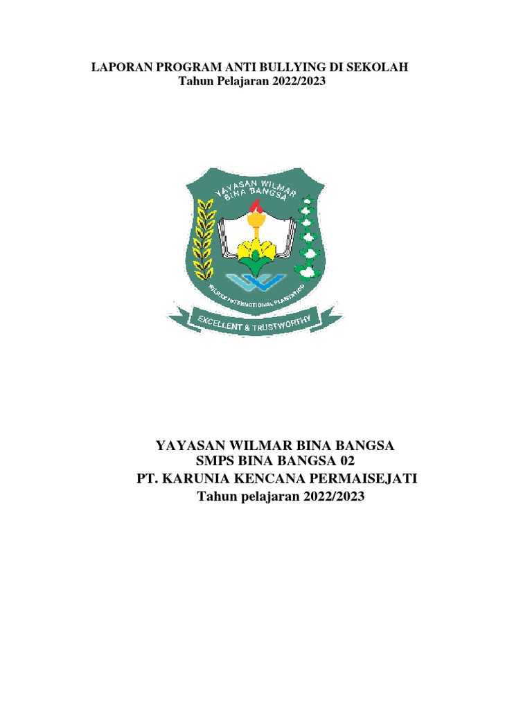 Laporan Program Anti Bullying | PDF