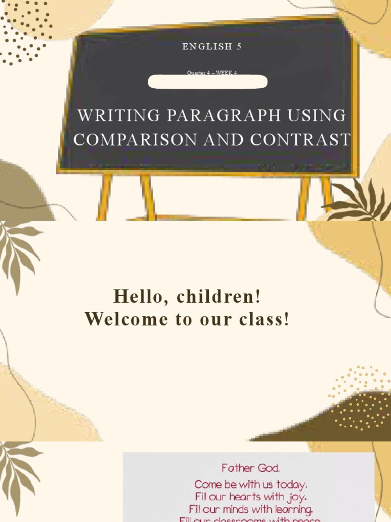 Writing Comparison and Contrast Paragraphs | PDF | Paddy Field | Rice