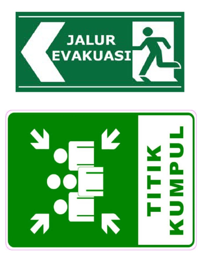 Label Jalur Evakuasi | PDF