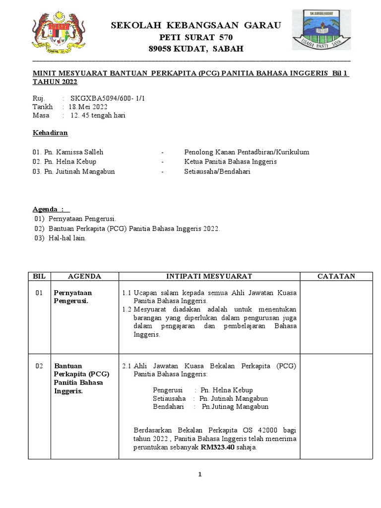 Minit Mesy - PCG | PDF