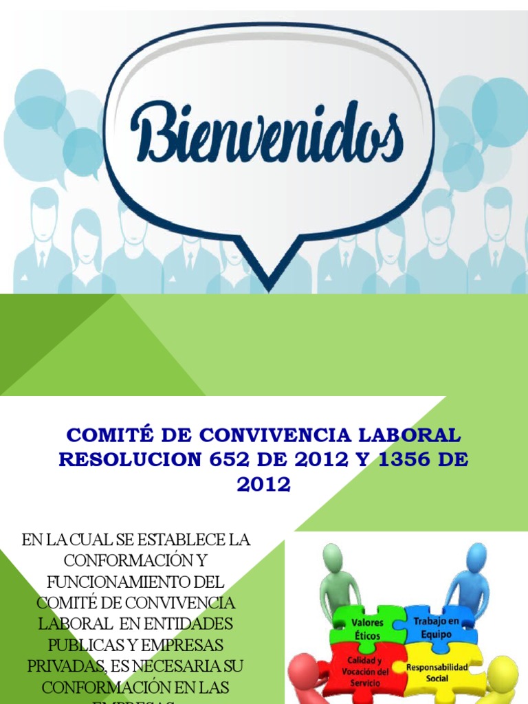 COMITÉ DE CONVIVENCIA LABORAL.pptx | PDF