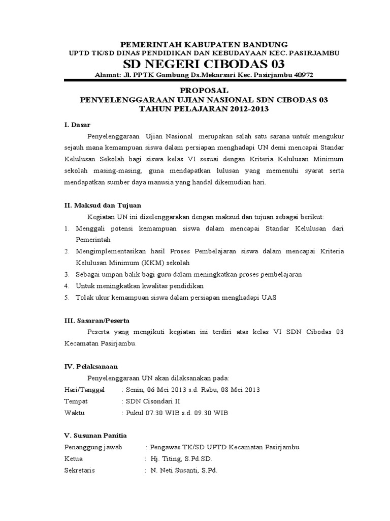 Proposal UN | PDF