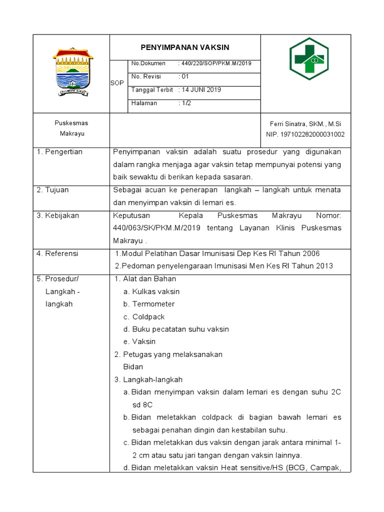 Penyimpanan Vaksin | PDF | Sains & Matematika