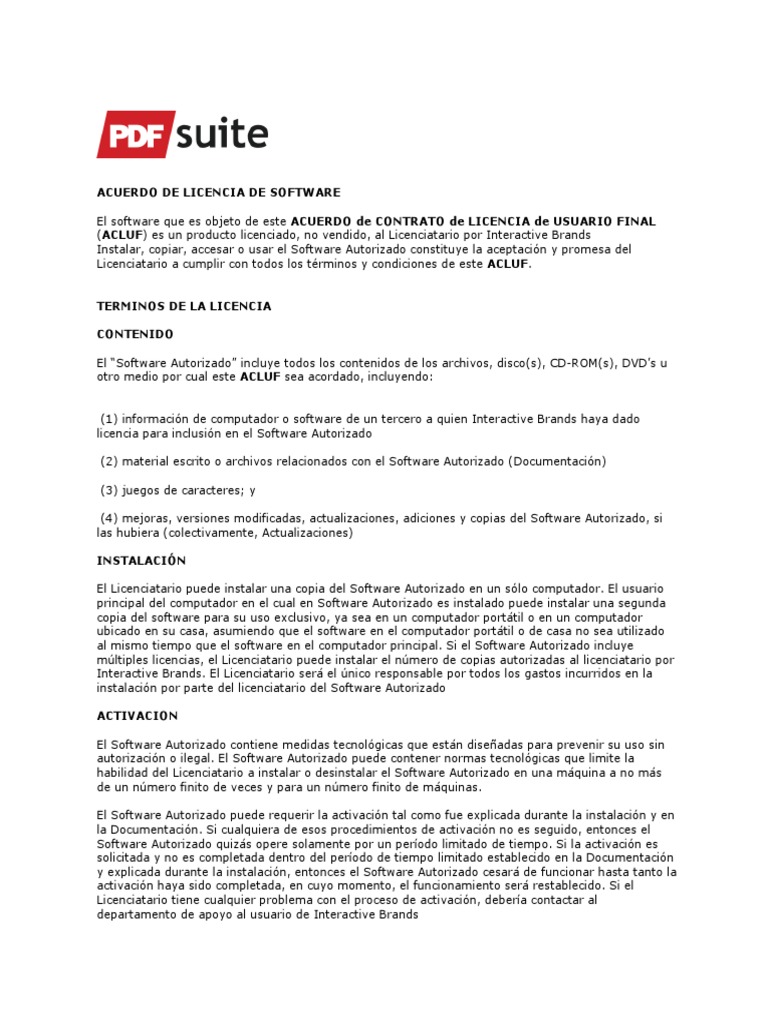 Aplicacion PDF - Suite - Acerca De.. en Español | Descargar gratis PDF ...