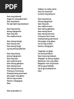 Lyrics of Ikaw | PDF