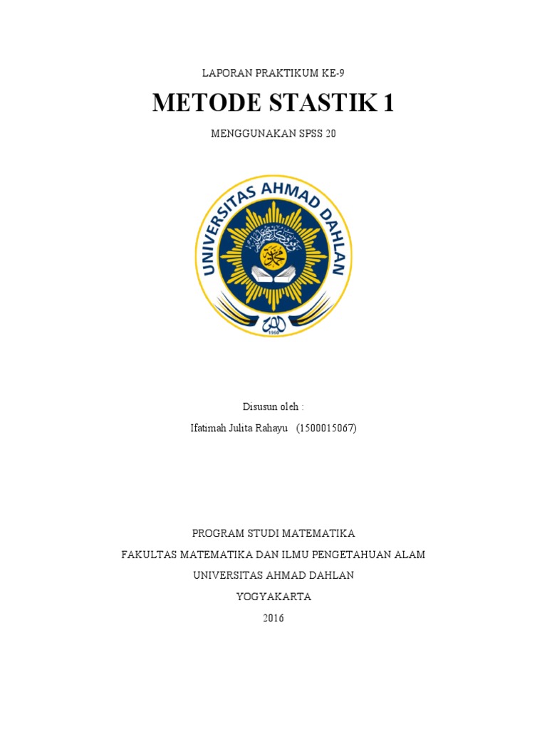 LAPORAN PRAKTIKUM 9 (Korelasi Bivariate) | PDF