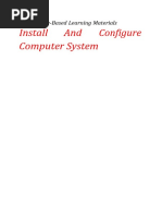 CBLM Computer System Servicing NCII | PDF | Operating System | Installation (Computer Programs)