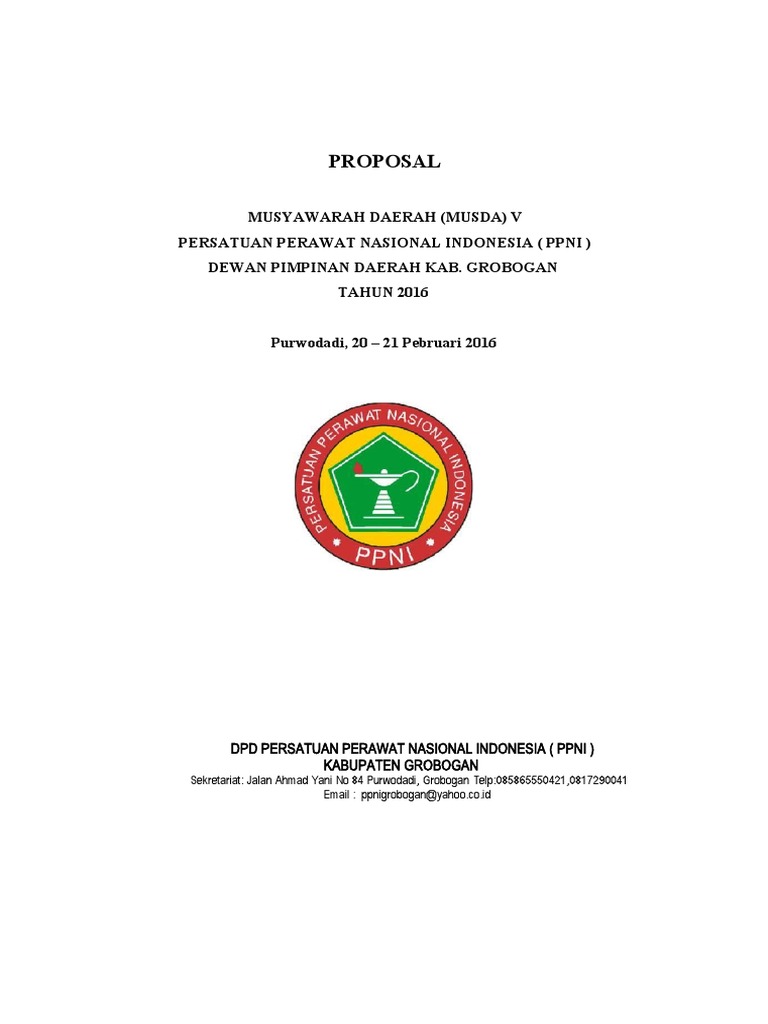Proposal Musda | PDF