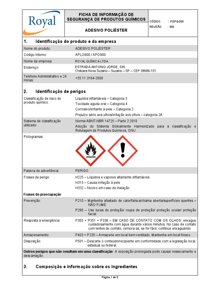 Massa Fix Adesivo PDF | PDF | Combustão | Embalagem e rotulagem