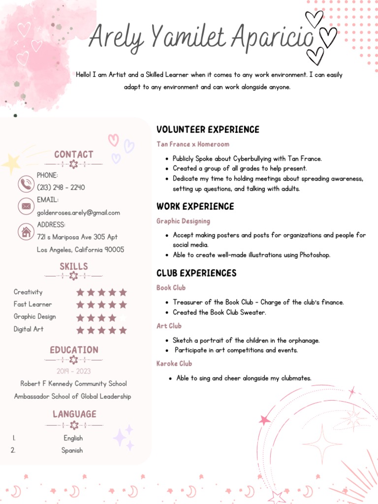 Arely Yamilet Aparicio Resume | PDF | Career & Growth