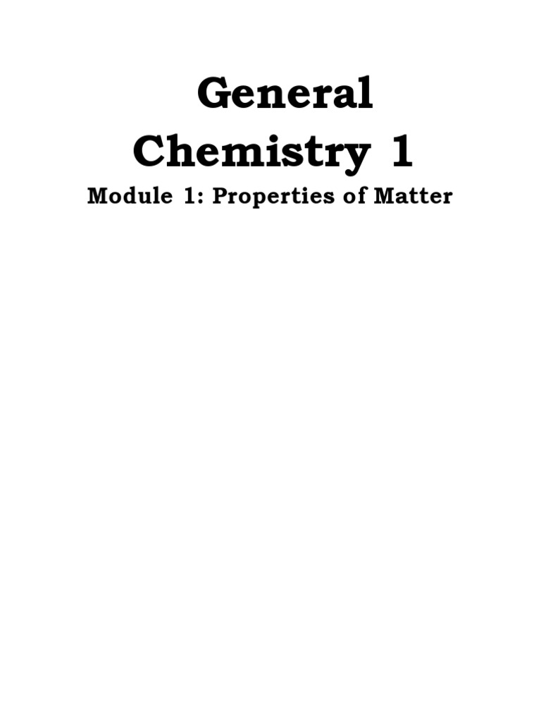 General Chem 1-Lecture 1 | Download Free PDF | Mixture | Chemical Substances