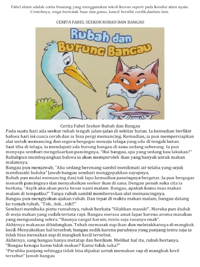 Teks Fabel | PDF