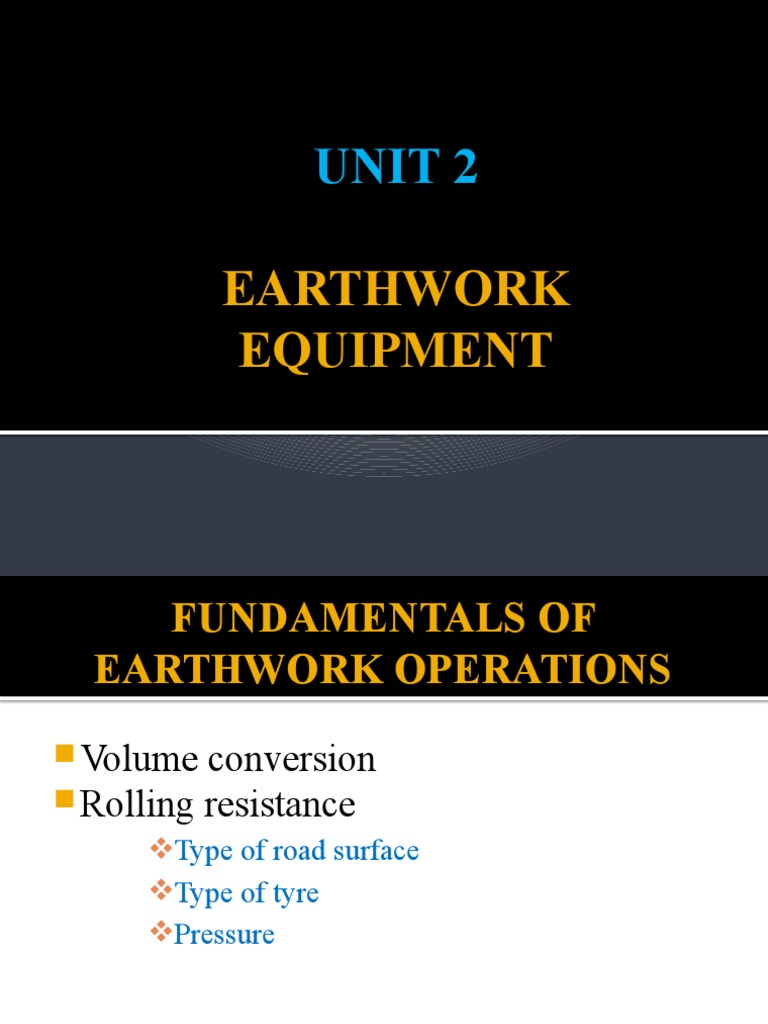 Types of Earthwork Equipment Overview | PDF | Loader (Equipment) | Tractor