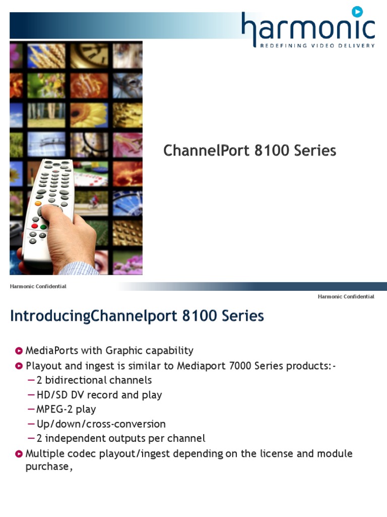 Channelport 8100 Introduction | PDF | Video | Codec