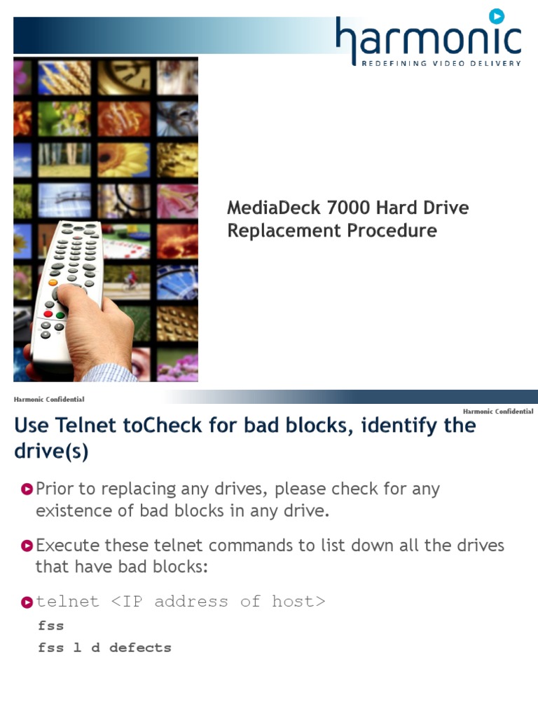 MediaDeck 7000 Drive Replacement Guide | PDF | Hard Disk Drive ...