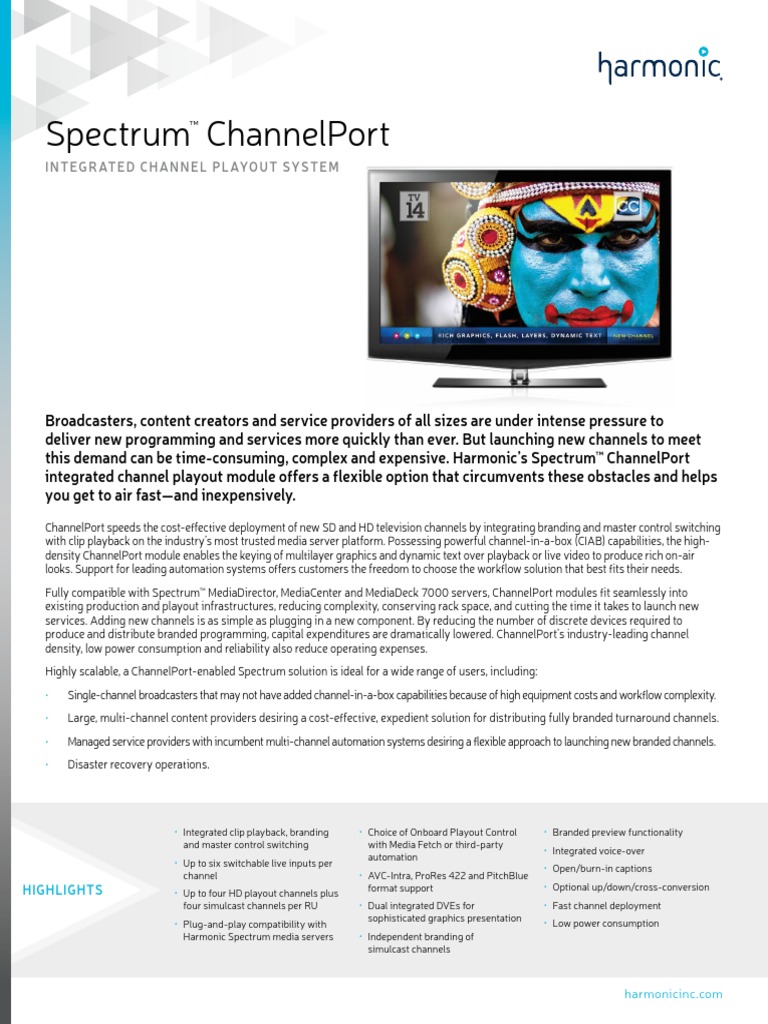 Harmonic DS Spectrum ChannelPort | PDF | Electronics | Telecommunications
