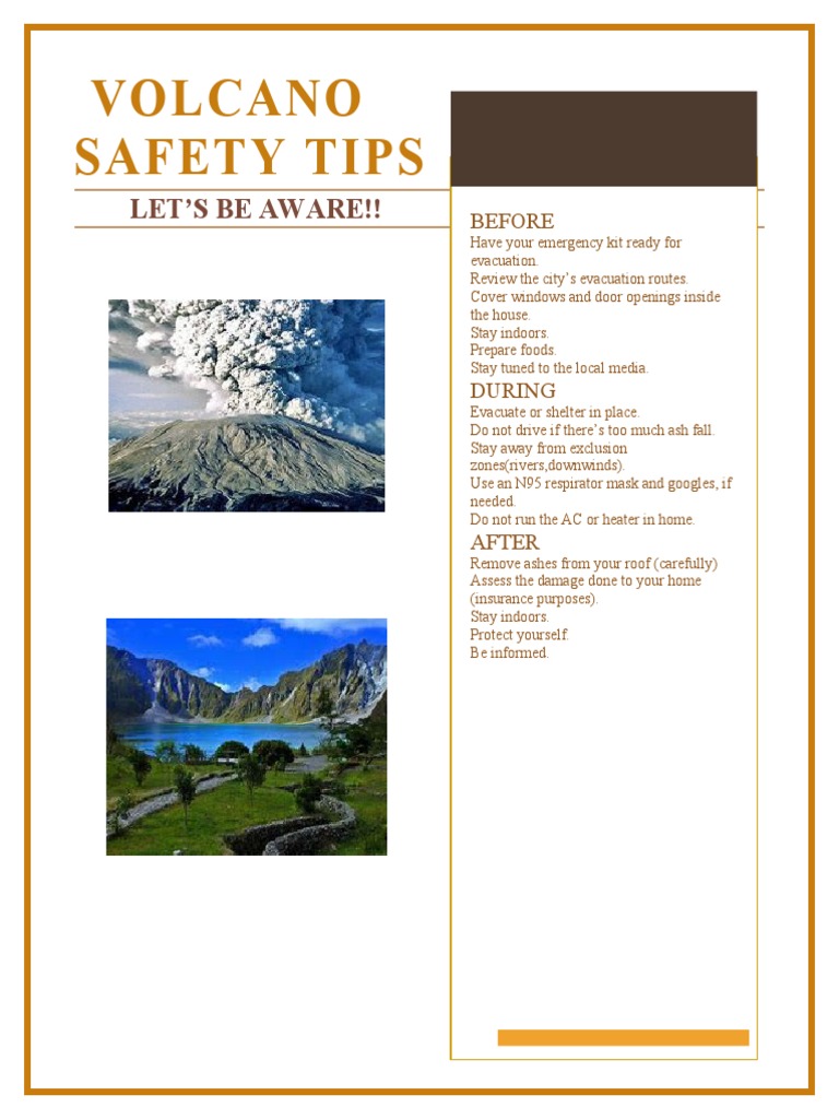 Volcano Safety Tips | PDF
