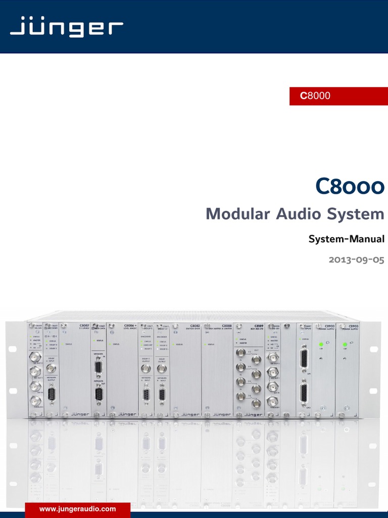 C8000system Manual en 130905 | Download Free PDF | Input/Output | Digital Audio