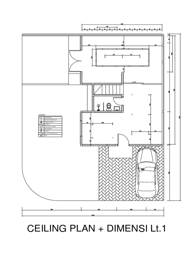 Ceiling Plan + Dimensi Lt.1 | PDF