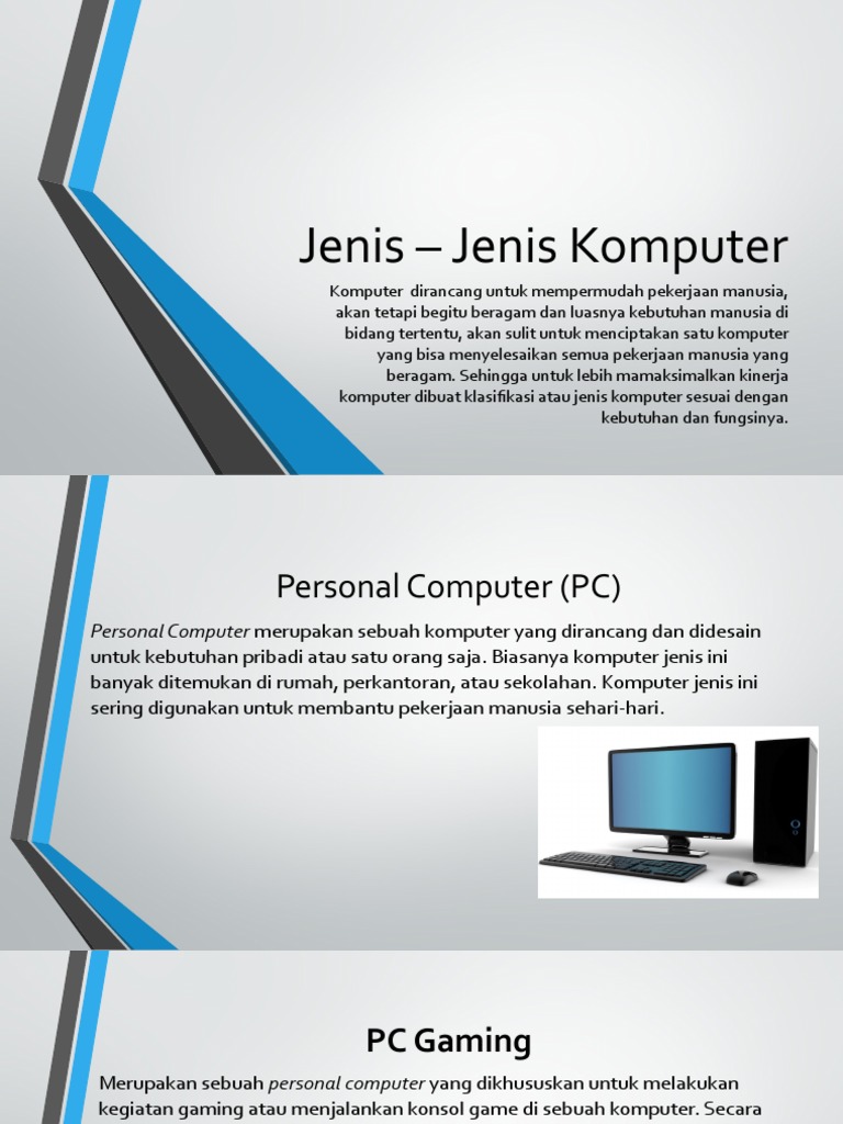 Jenis - Jenis Komputer | PDF