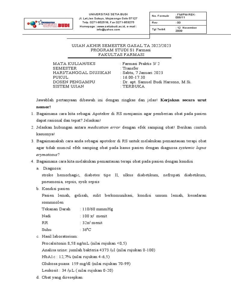 Uas Farprak III PDF | PDF