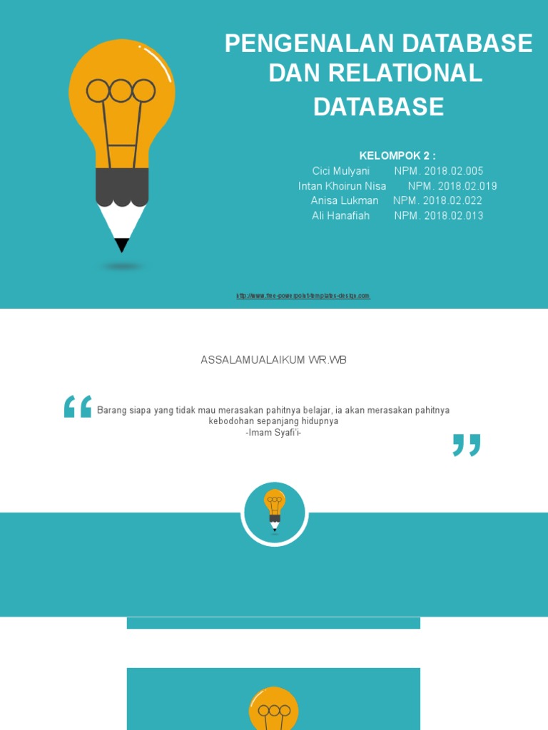 Pengenalan Database dan Relasional | PDF