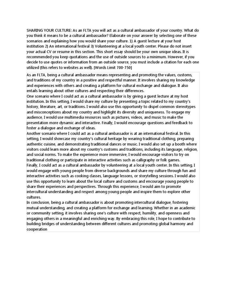 Sharing Your Culture | PDF | Lecture | Cross Cultural Communication