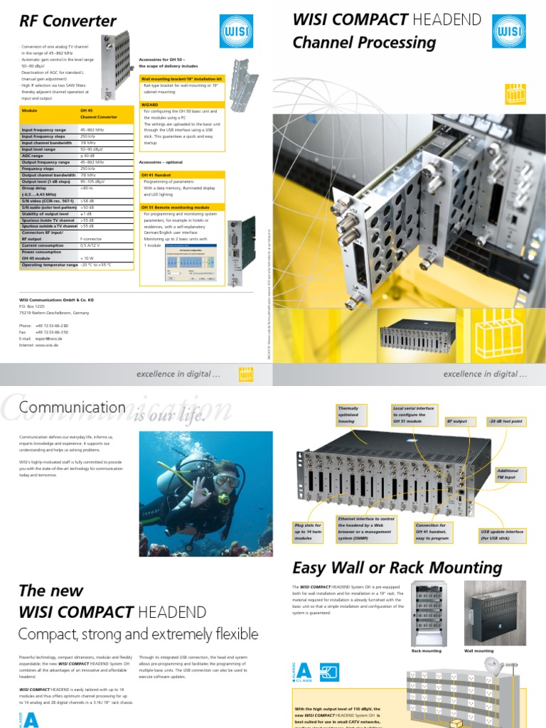 Pros Compact Headend OH GB 06 10 | PDF | Orthogonal Frequency Division ...