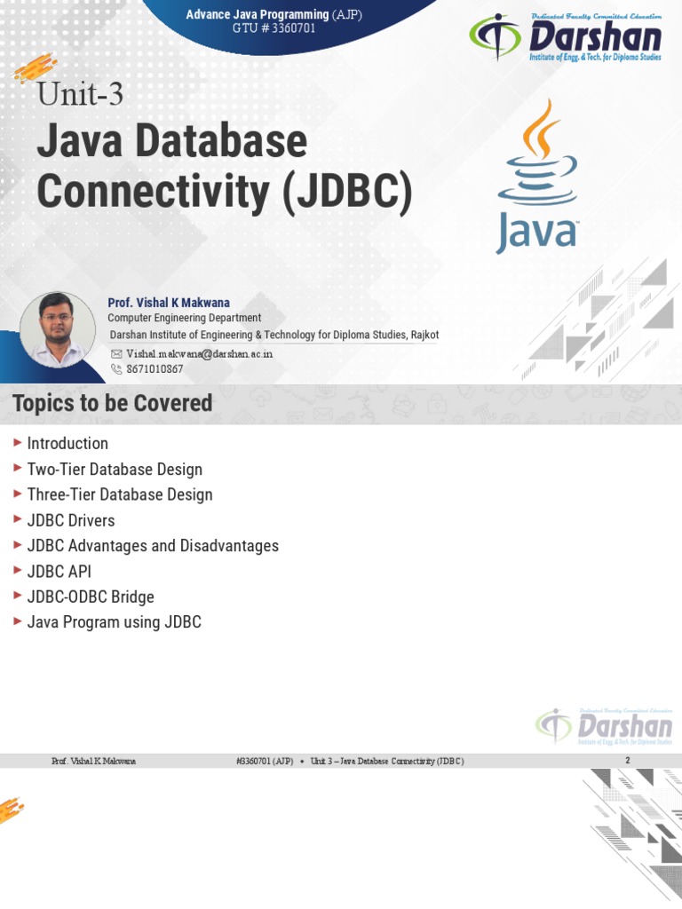 Unit 3 Java Database Connectivity Jdbc Attachment 1 01 04 2021 01 17 50 Pdf Computer