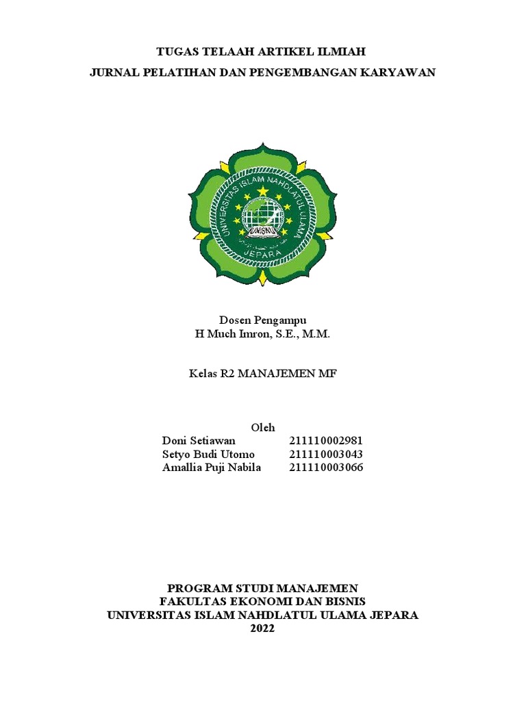 Tabel Telaah Ilmiah | PDF