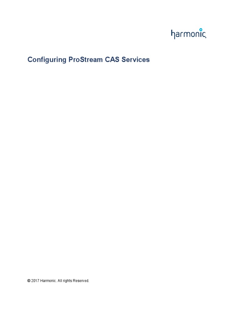 Configuring ProStream CAS Services | PDF | Microsoft Excel | Port ...