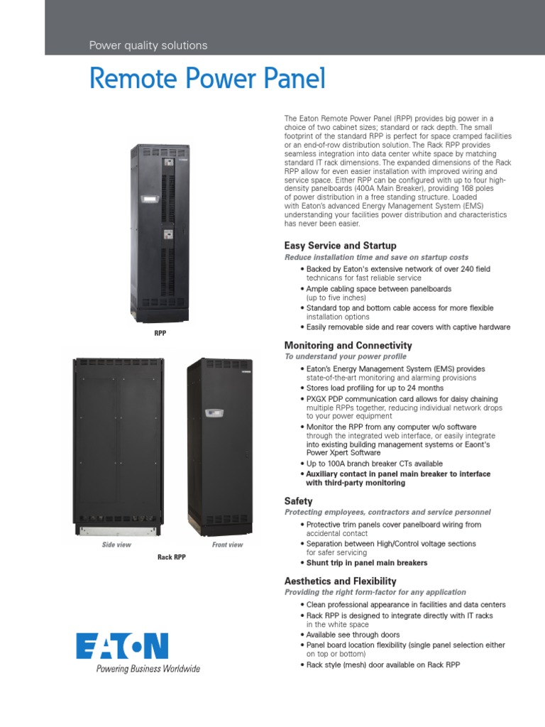 Remote Power Panel Data | PDF | Electrical Engineering | Electricity