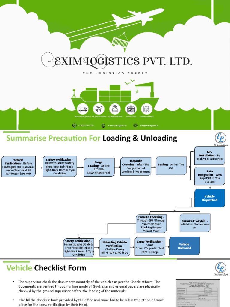 Exim Logistics Pvt. Ltd. TATA STEEL PPT - 2023.pptx | PDF | Qr Code ...