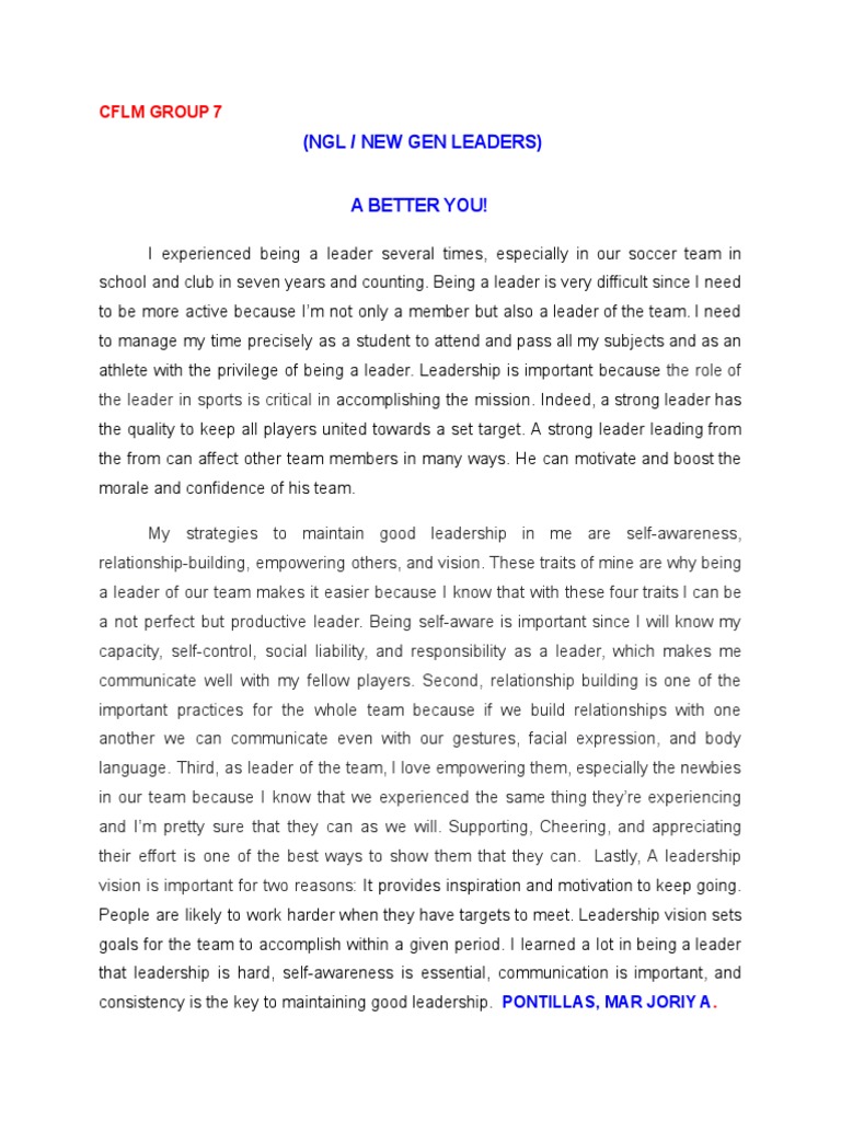 CFLM Assignment 1 Task 1 | PDF | Shyness | Leadership CFLM Assignment 1 Task 1 | PDF | Shyness | Leadership