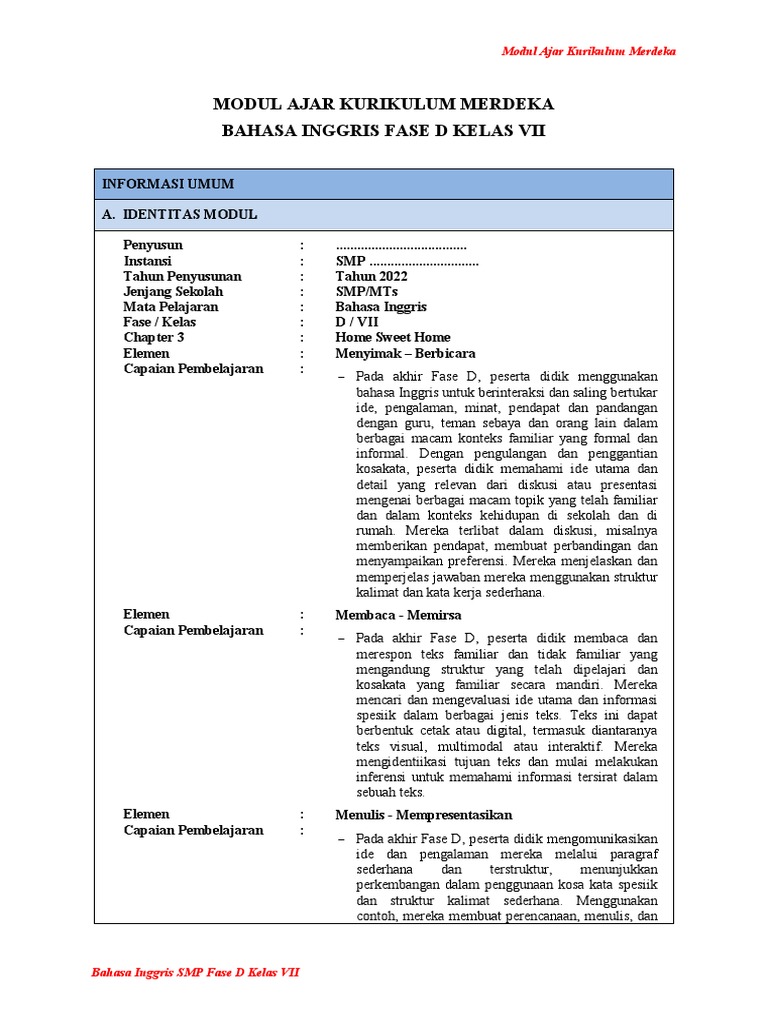 Modul Ajar BAB 3 | PDF