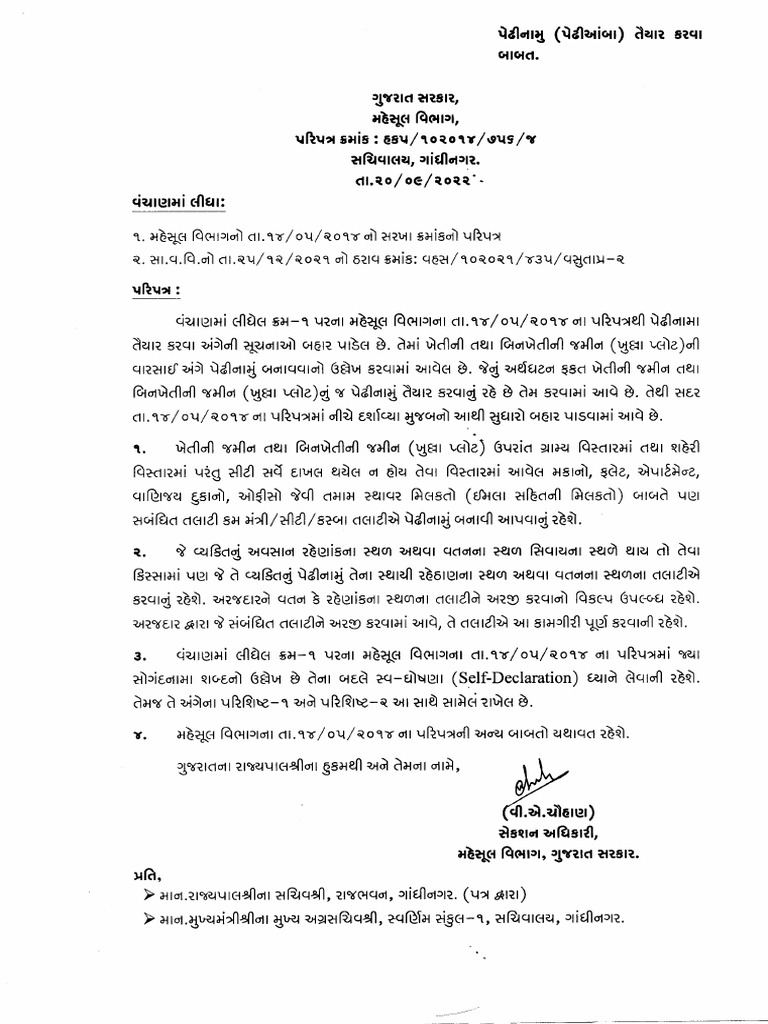 Pedhinamu Format and Guidelines PDF | PDF