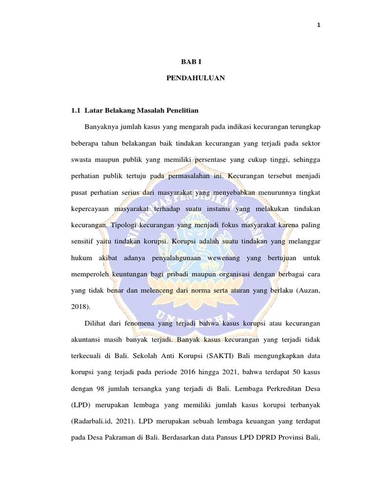 Kasus LPD Tabanan | PDF
