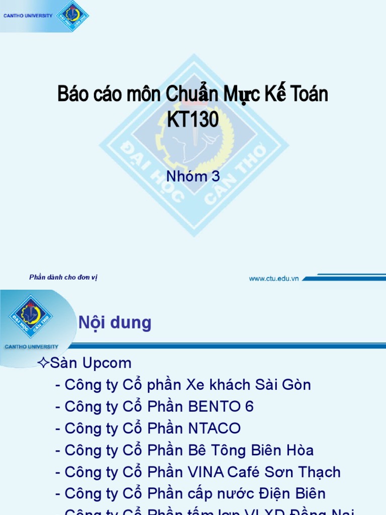 Mau Slide Powerpoint Dai Hoc Can Tho CTU | PDF