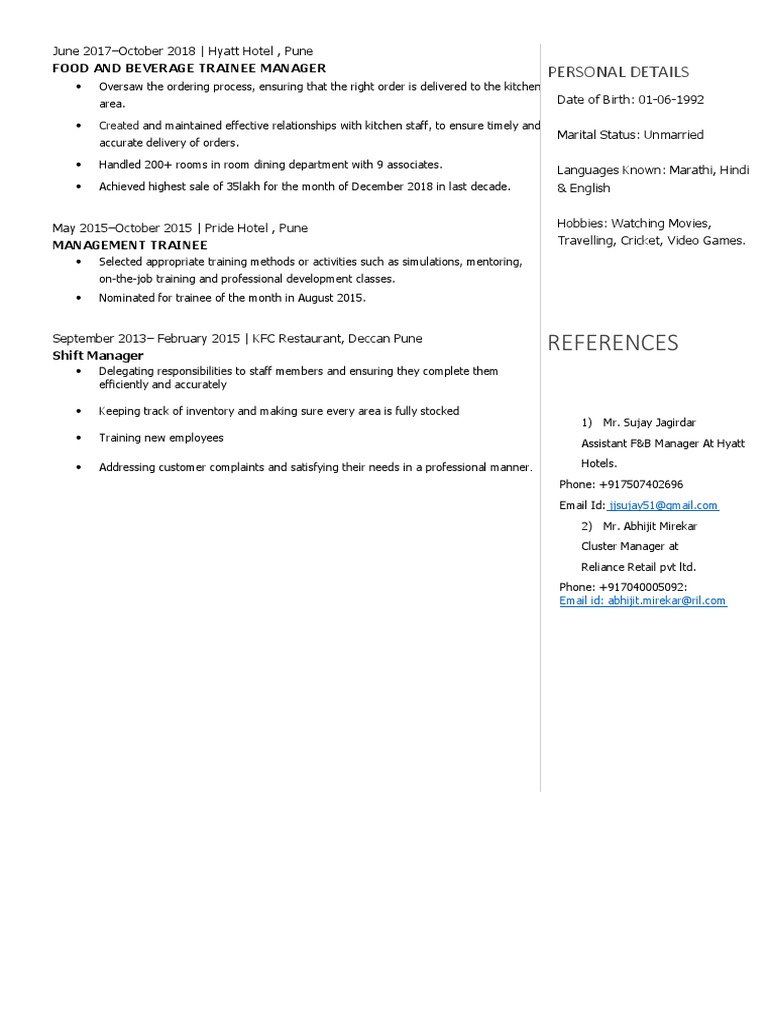 Kunal CV PDF | PDF | Business